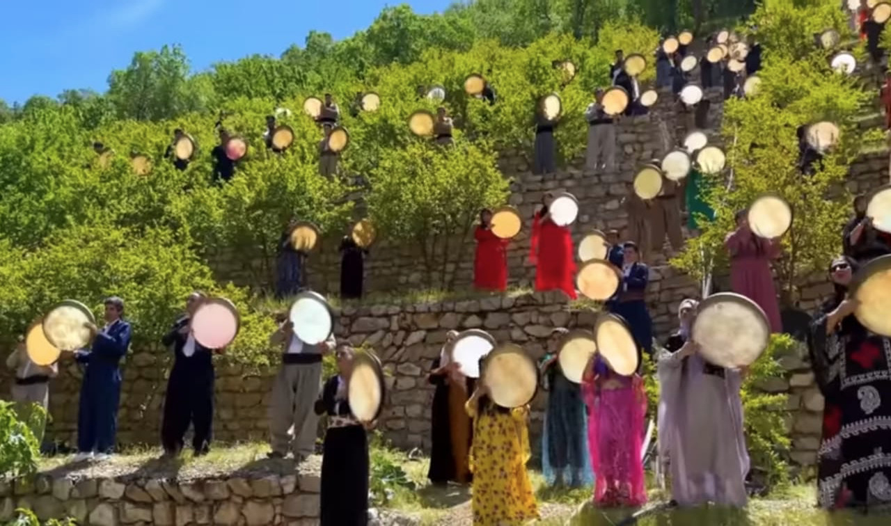 A powerful song uniting artist from all four parts of Kurdistan ...